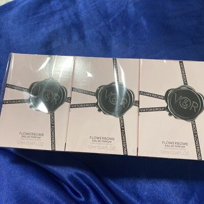 4 sample vials FLOWERBOMB EAU DE PARFUM 0.04 fl oz by Viktor & Rolf ...