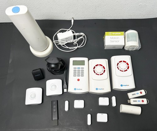 SimpliSafe Home Security System Random Lot Alarms Sensors Camera Remote Black Wh | eBay