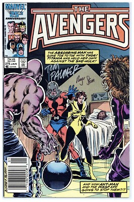 Avengers # 275 FINE Jan. 1987 SIGNED by Roger Stern, Tom Palmer. Jarvis ...