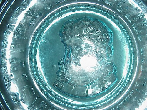 Bryce Higbee Blue Glass Boy Emma ABC Alphabet Plate EAPG #531 C.1893 | eBay