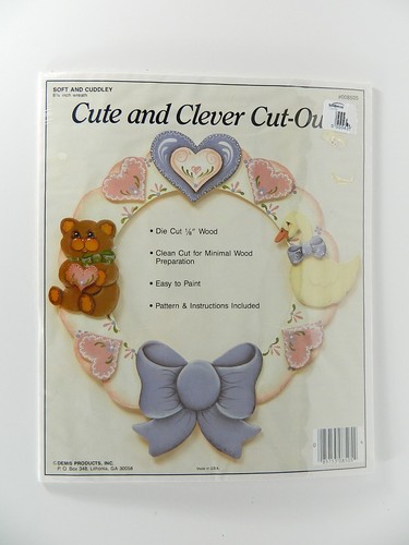 Tole Painting Cute & Clever Cut-Outs Precut Wood Bear Goose Wreath ...