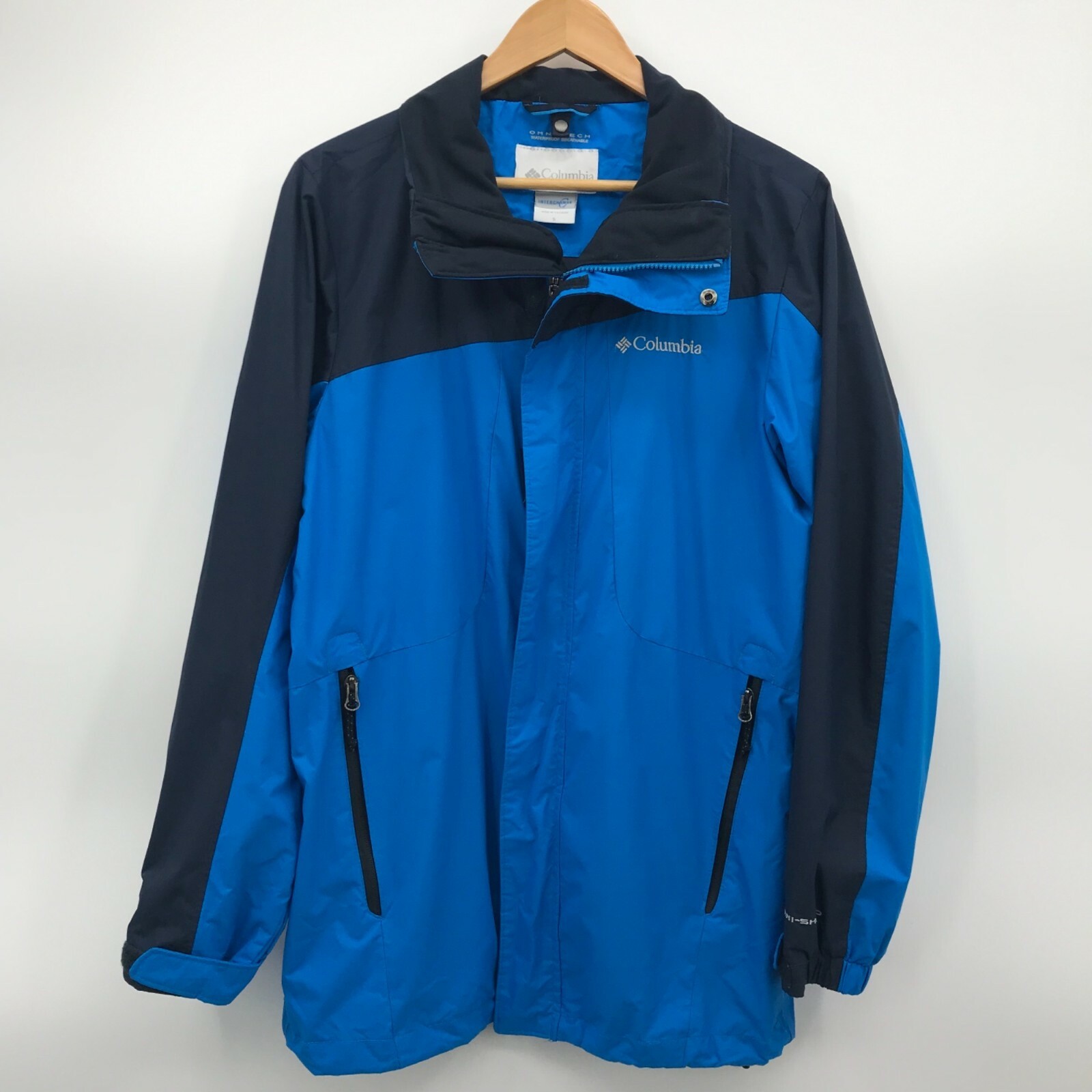 Columbia Omni-Tech Interchange Jacket Men's Small Blue - Gem
