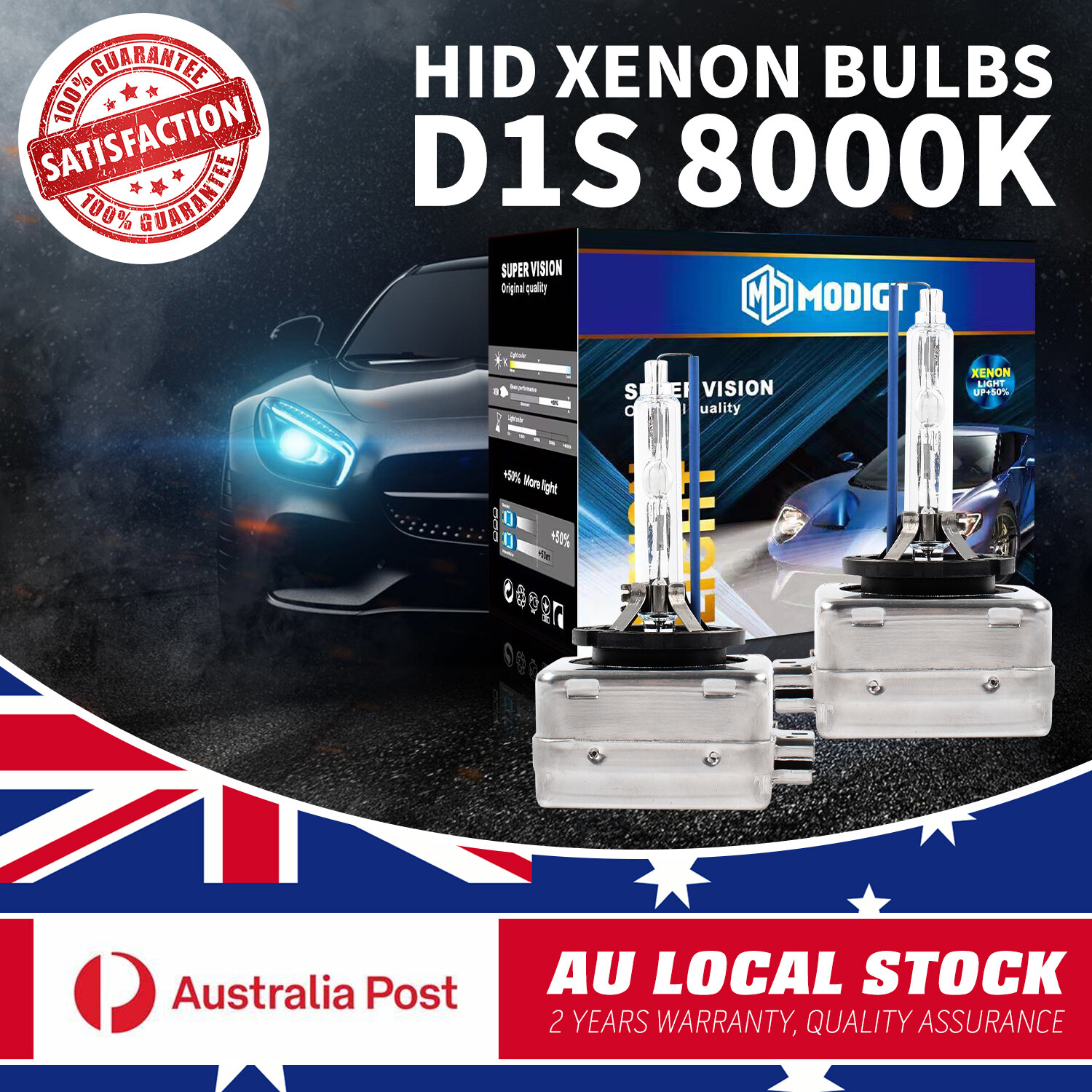 For BMW WM Caprice 300C 66144 66143 Xenon HID Headlight Bulbs Globes ...