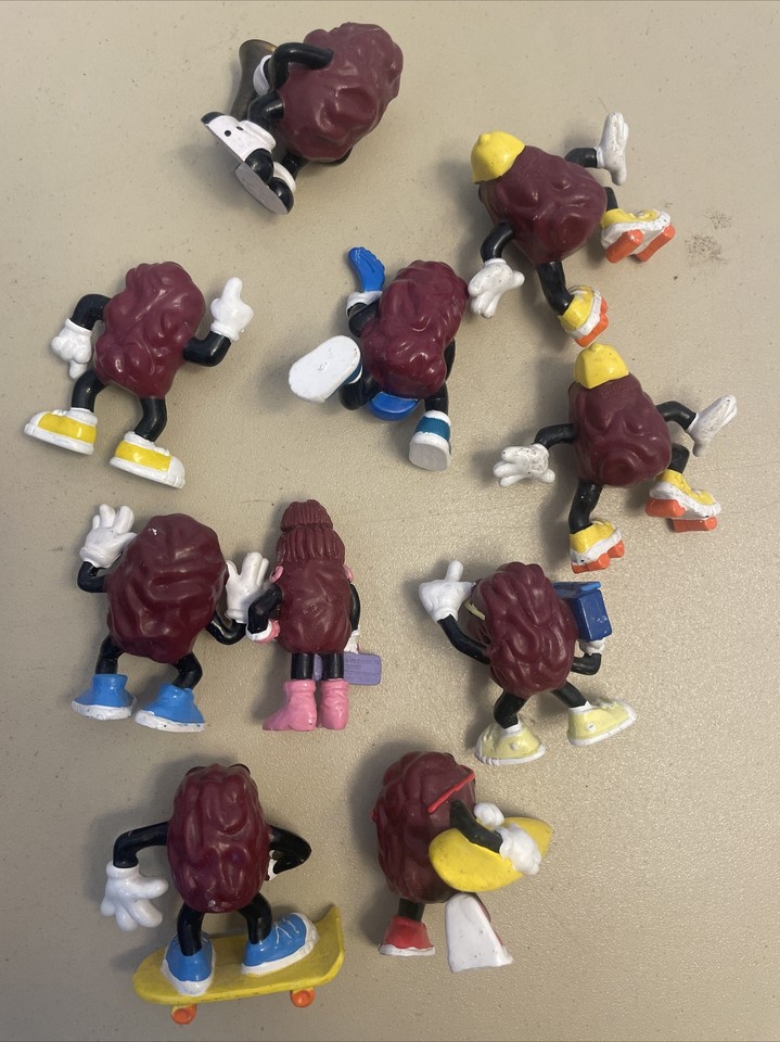 VINTAGE CALIFORNIA RAISINS PVC TOYS FIGURES 1988 Calrab Applause Lot Of ...