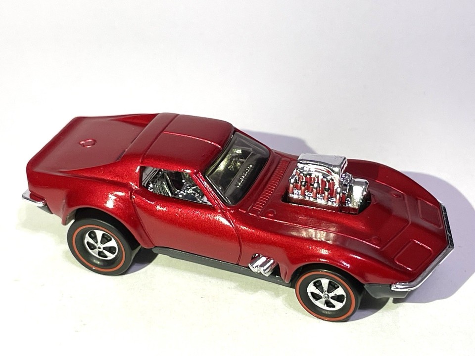 CUSTOM MADE REDLINE 🔥HOT WHEELS GAS MONKEY GARAGE ‘68 CORVETTE CANDY ...