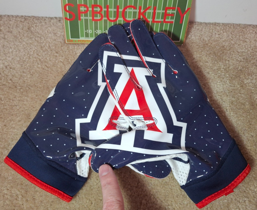 NIKE SUPERBAD 4.5 NCAA ARIZONA WILDCATSS PADDED FOOTBALL GLOVES, XL ...