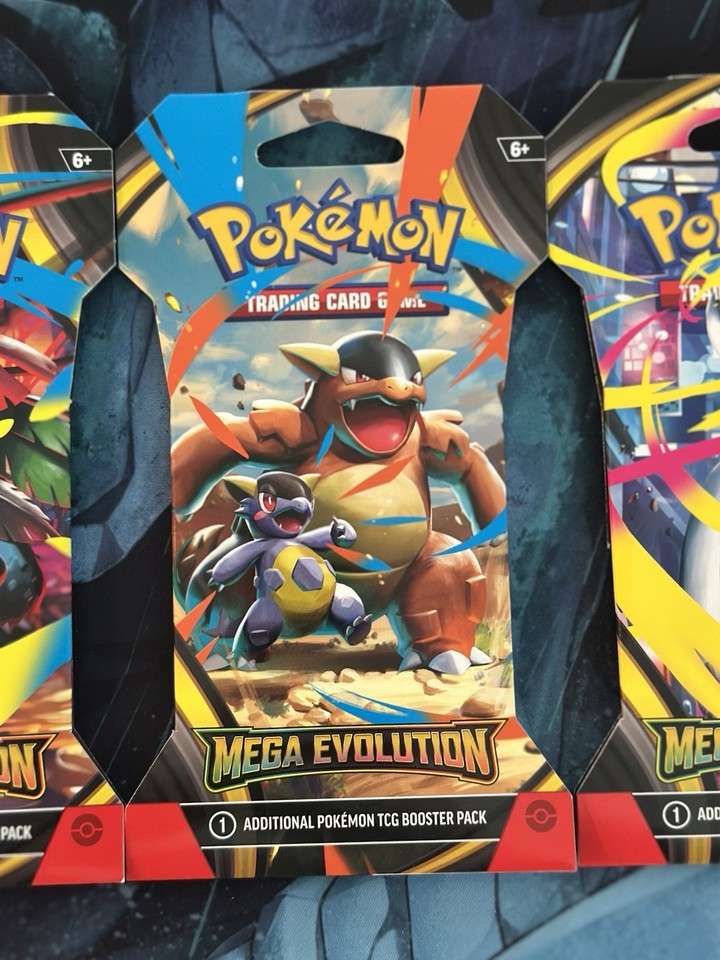 4 X Pokemon Mega Evolution Sleeved Booster Pack Sealed - Full Art Set US SELLER | eBay