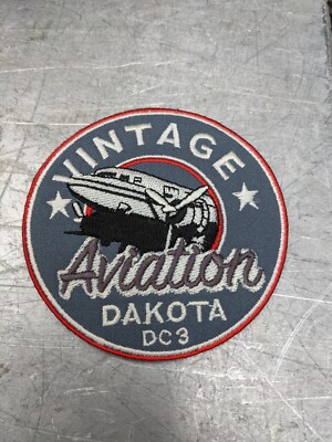 Patch Thermocollant Brodé Avion Dc3 Dakota Vintage 8cm | eBay