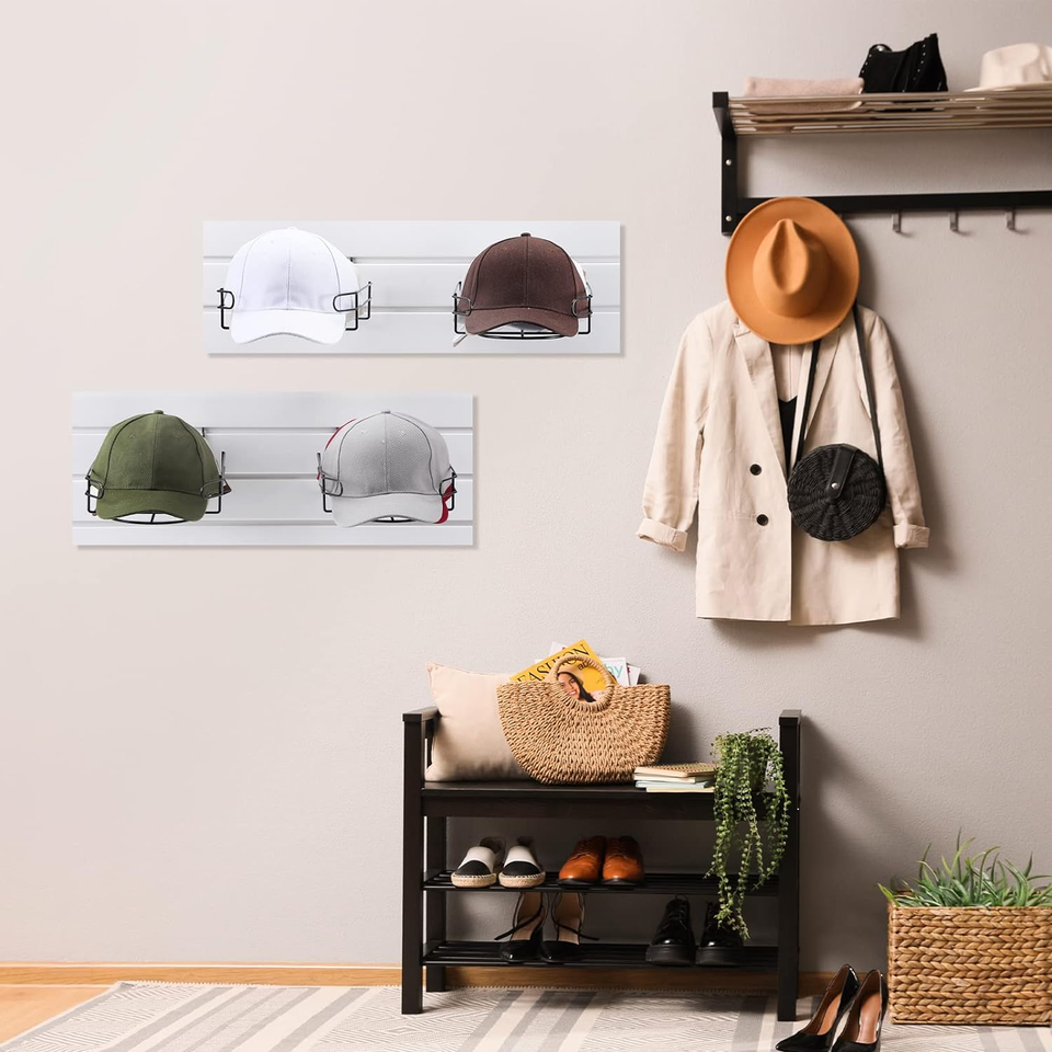 4 Pcs Wire Hat Display for Slat Wall Baseball Hat Display Rack Retail ...