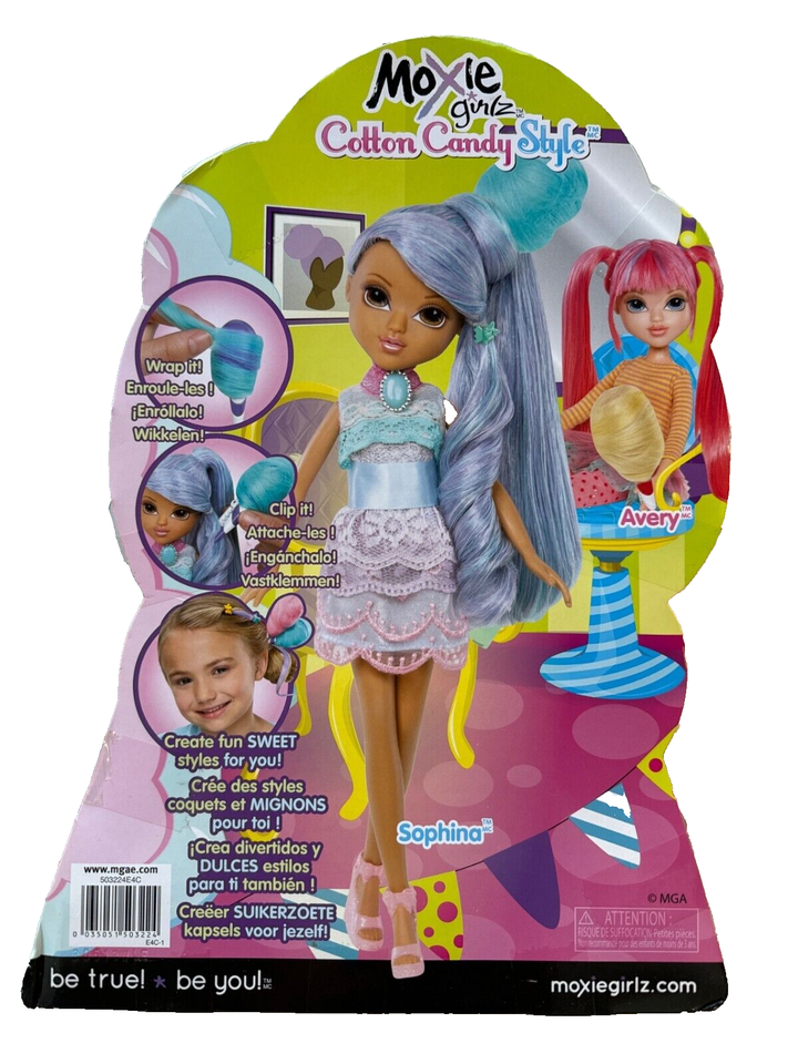 Sophina Moxie Girlz Doll Cotton Candy Style RARE Complete Accessories ...