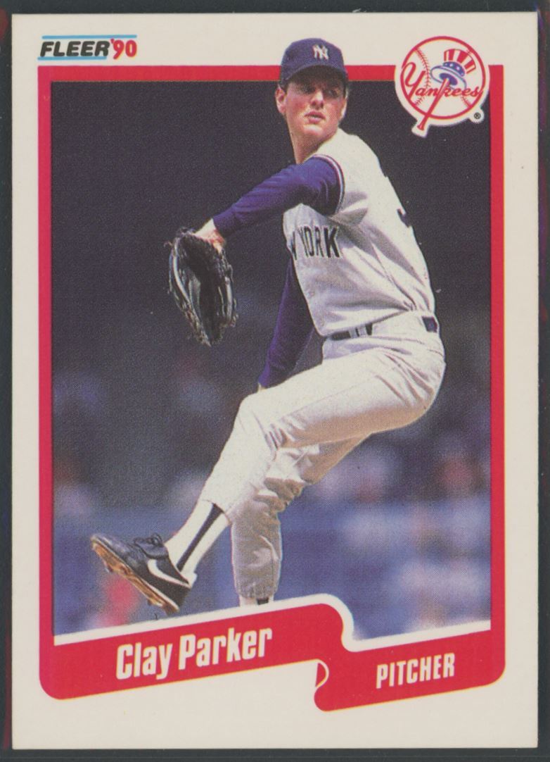 1990 Fleer Clay Parker New York Yankees #451 | eBay