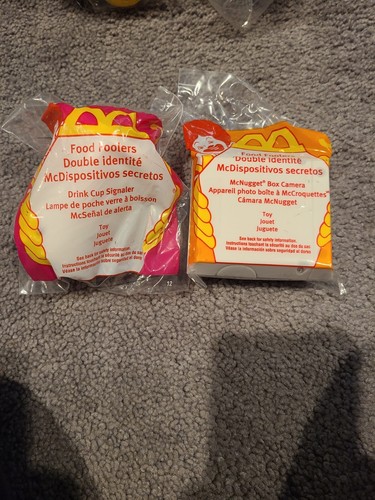 McDonalds Happy Meal Toy Food Foolers # 2 & 3 McNuggets Box Camera 1999 ...