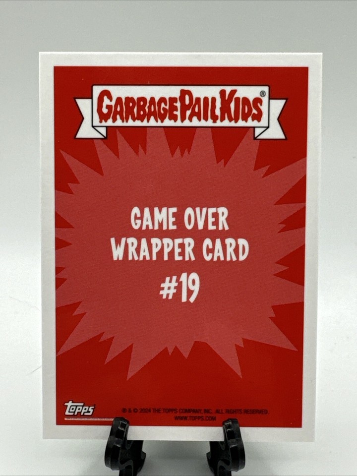 2024 Garbage Pail Kids Game Over Level 4 Wrapper Card #19 Bathroom ...