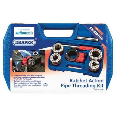 Draper Ratchet Action Pipe Threading Kit BSPT M4550002 | eBay Australia