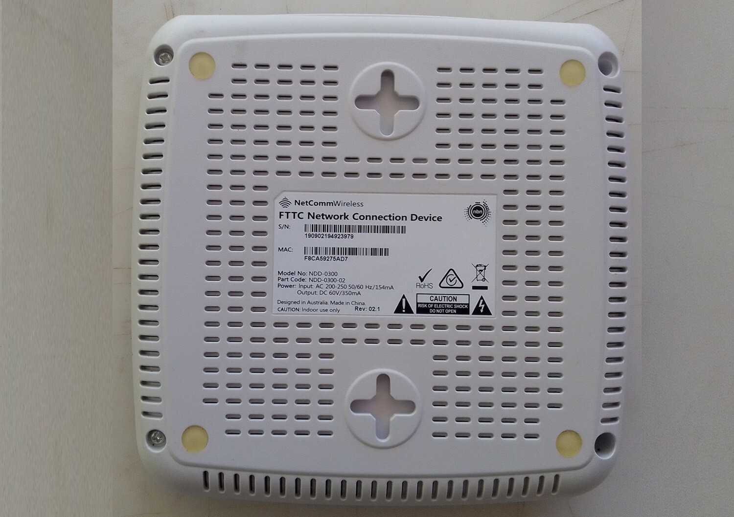 Netcomm NDD-0300 NBN FTTC Network Connection Modem Tested & Working ...