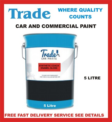 POST OFFICE RED BS High Gloss Synthetic car & commercial Paint 5 Litre ...