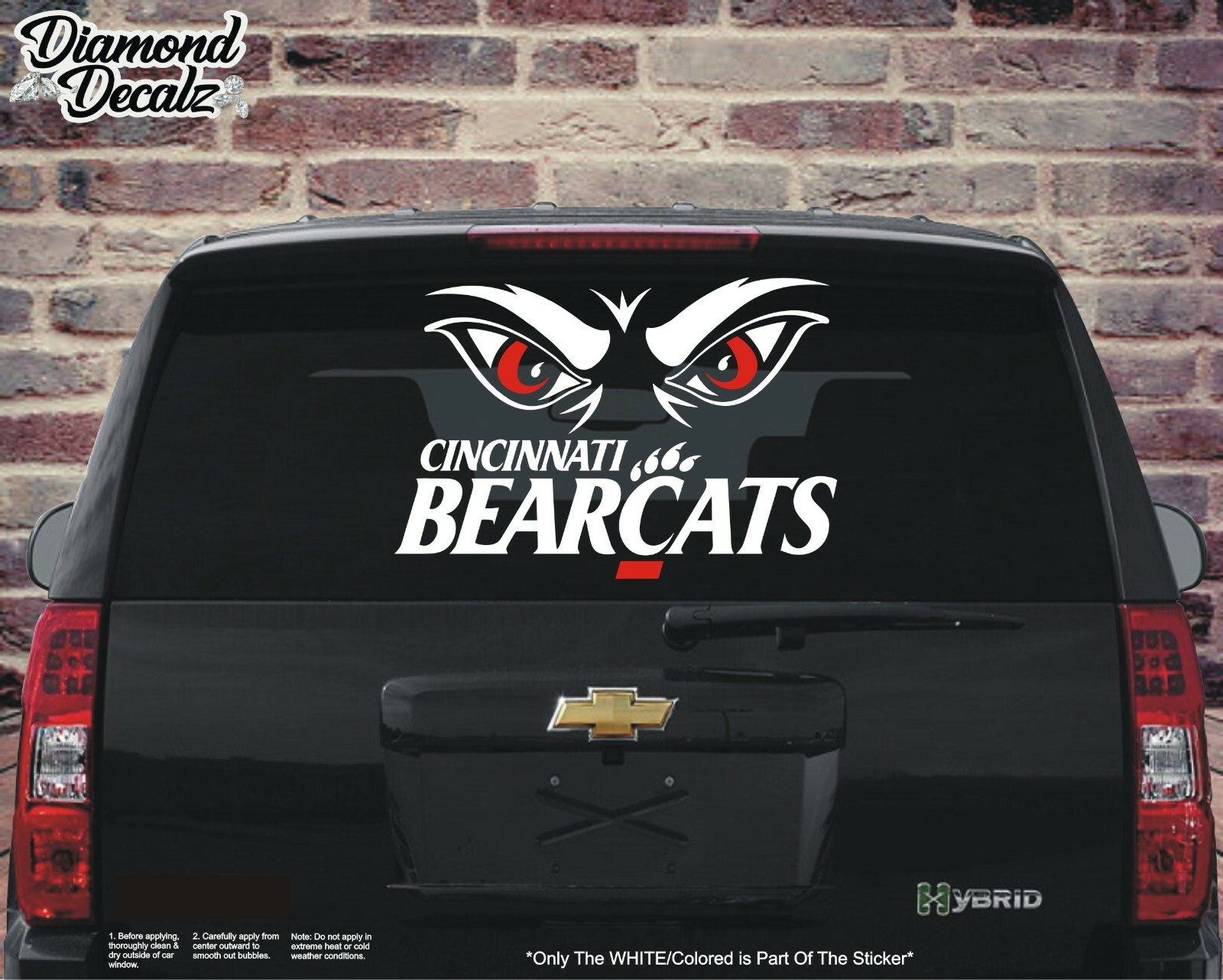 Cincinnati Bearcats University Football Vinyl Decal Car Truck Window ...