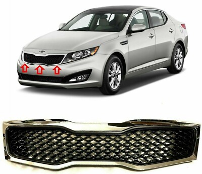 For KIA Optima 2011 2012 2013 FRONT BUMPER UPPER CHROME MESH GRILLE | eBay