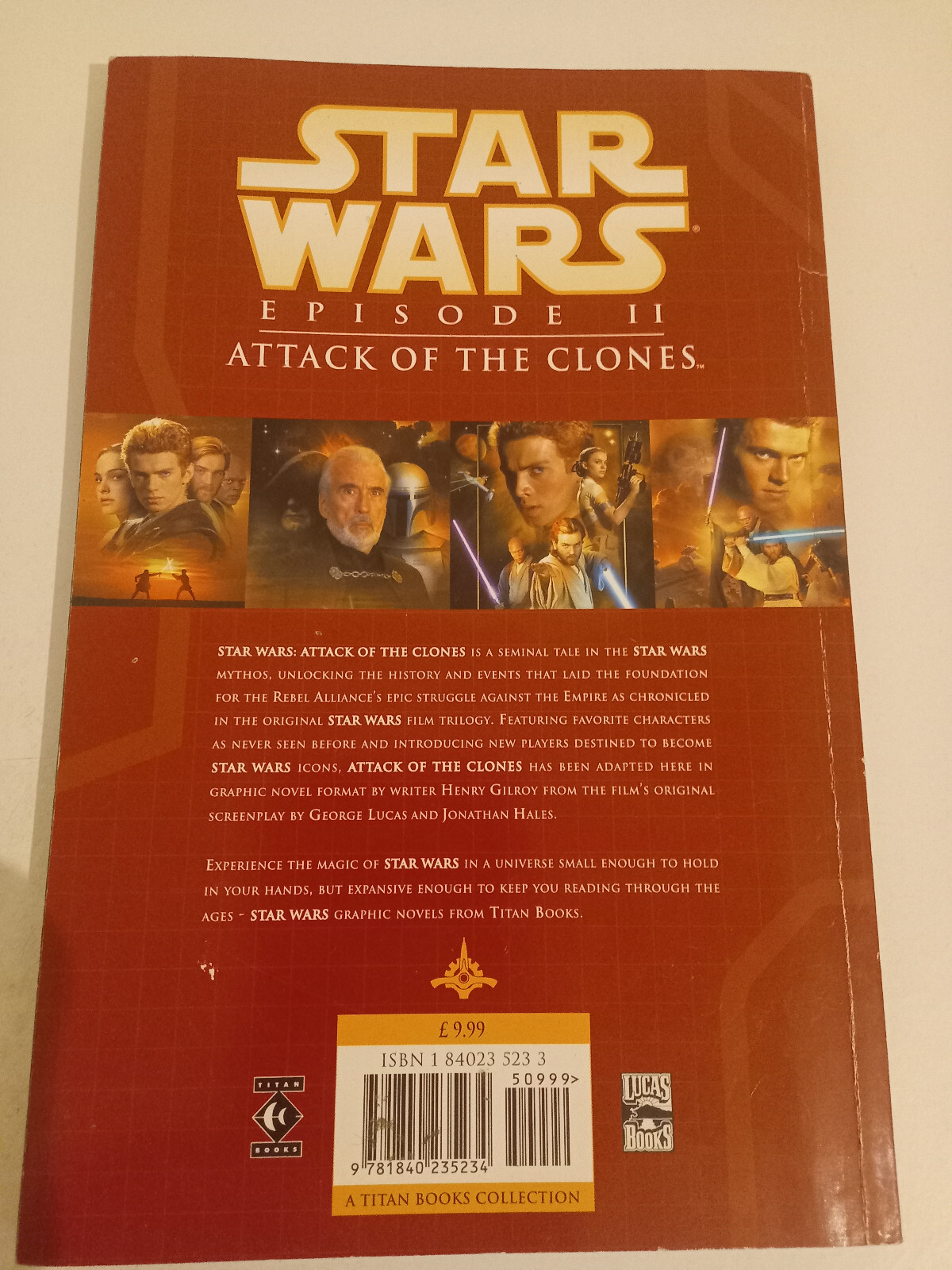 Titan Book - Star Wars Episode 2: Attack of the Clones - Graphic Novel ...