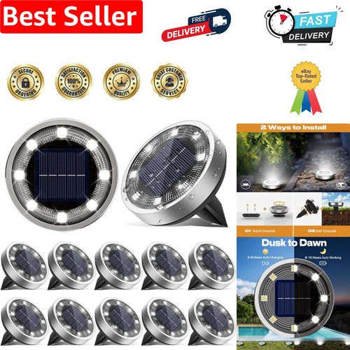 Solar Lights Outdoor Garden, 12 Pack Super Bright Led Solar Ground ...