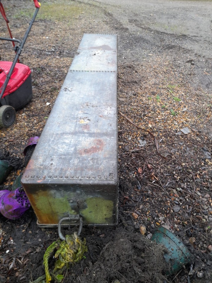 Large antique Old Galvanised Water Trough | eBay UK