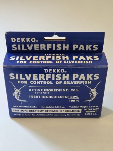 DEKKO Silverfish Control - 1 Box of 24 Pak | eBay