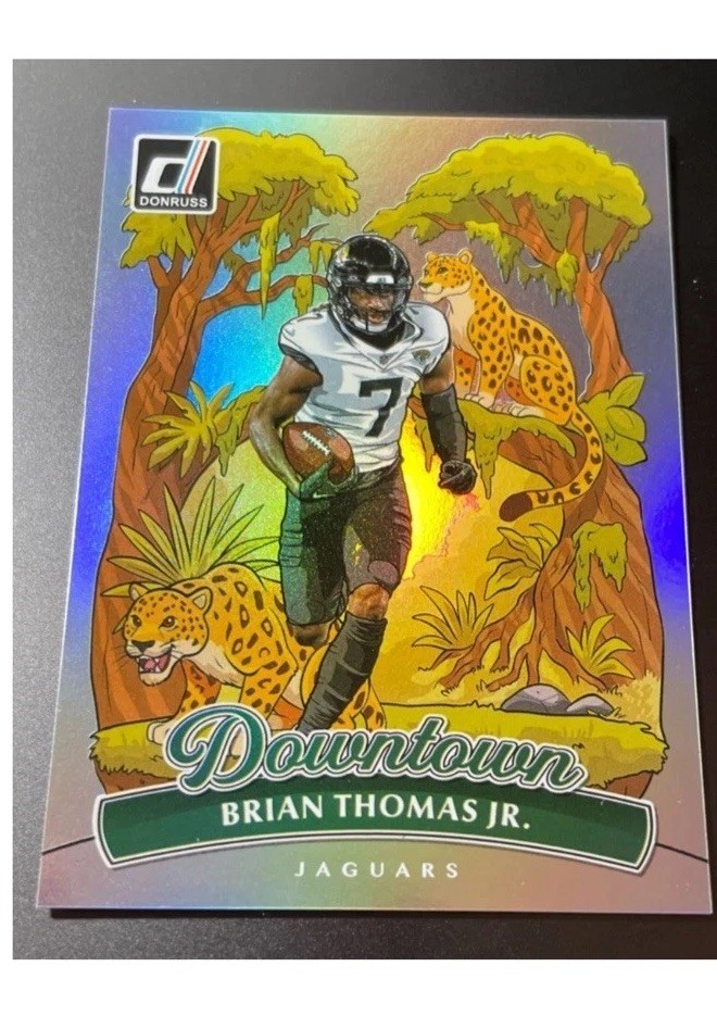 2025 Panini Donruss Brian Thomas Jr. Downtown #2 Case Hit SSP Jaguars ...