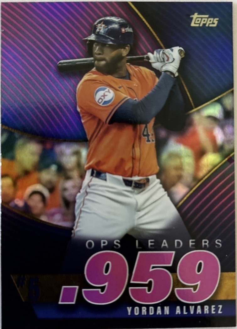 2025 Topps Series 2 - Ops Best Yordan Alvarez #OPS-5 Pink Foil for sale ...