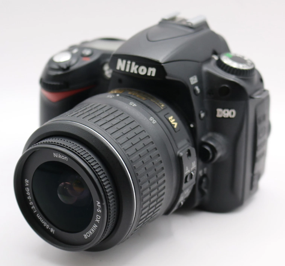Nikon D90 12.3MP DSLR Camera Kit w/ 18-55mm Lens English Language | eBay