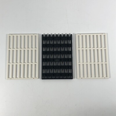 Lego Lot Black Castle Gate And 2 White Grille Castle Gates Bar Grate | eBay