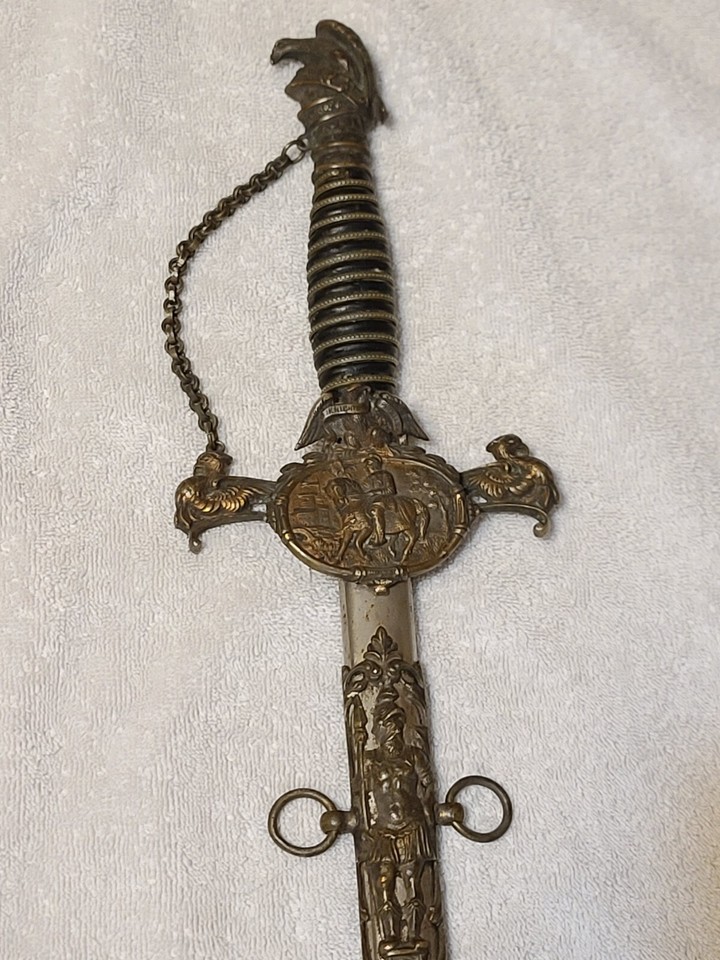 Antique 1800's KNIGHTS OF PYTHIAS FCB Victorian Ceremonial Sword M.C ...
