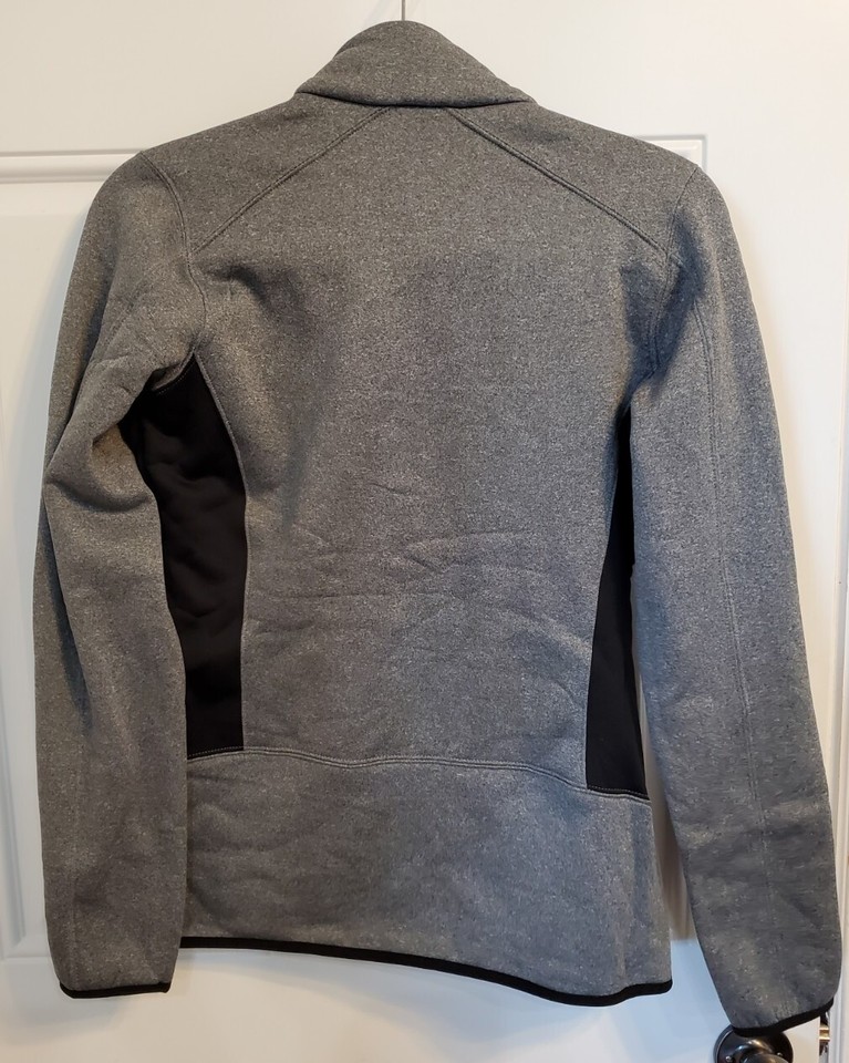 Eddie Bauer EB239 Full-Zip Heather Stretch Fleece Jacket - Grey Heather ...
