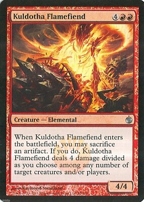 MTG - Mirrodin Besieged - Kuldotha Flamefiend - Foil - NM | eBay