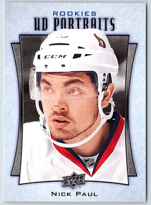 NICK PAUL 2016-17 UPPER DECK UD PORTRAITS ROOKIES 16-17 NO P-107 40580 ...