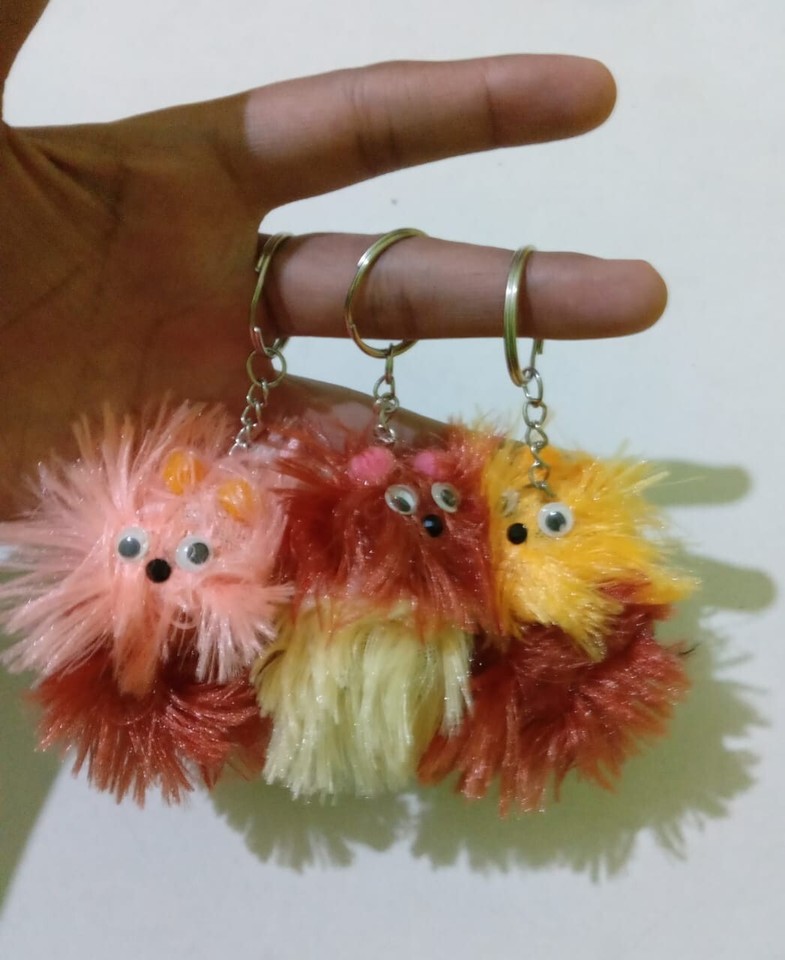 beautiful wool key tags new assorted colored free shipping 10 key ...