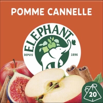 *LOT DE 3* Infusion pomme cannelle églantier hibiscus Eléphant ( 20 ...