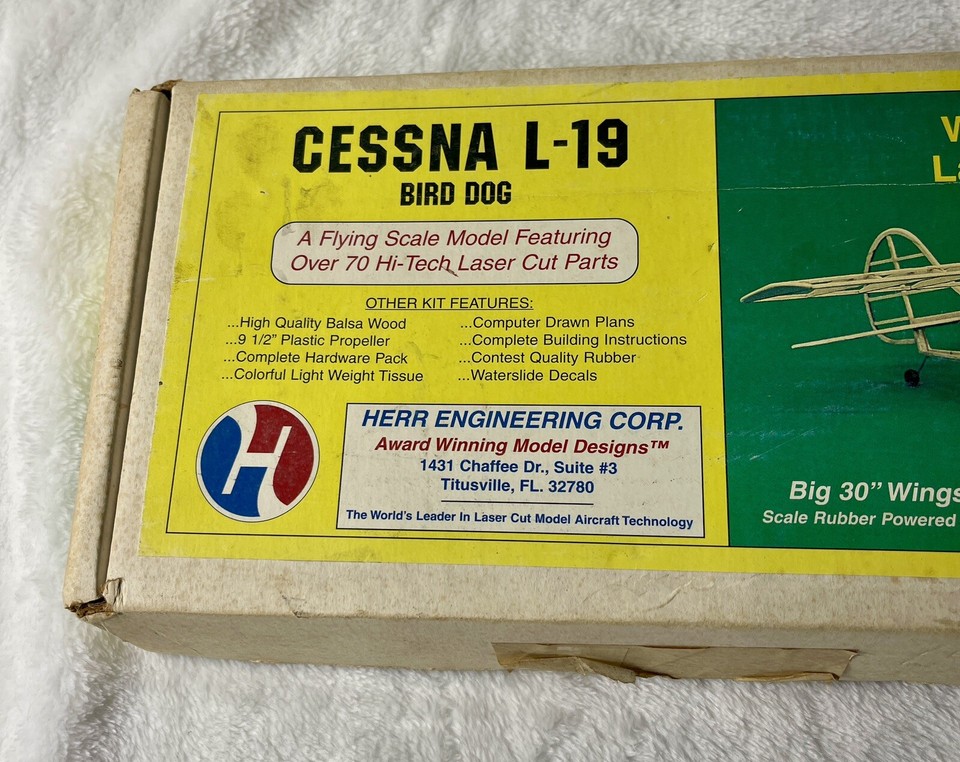 HERR Engineering Cessna L-19 Bird Dog Kit Plane Model Vintage | eBay