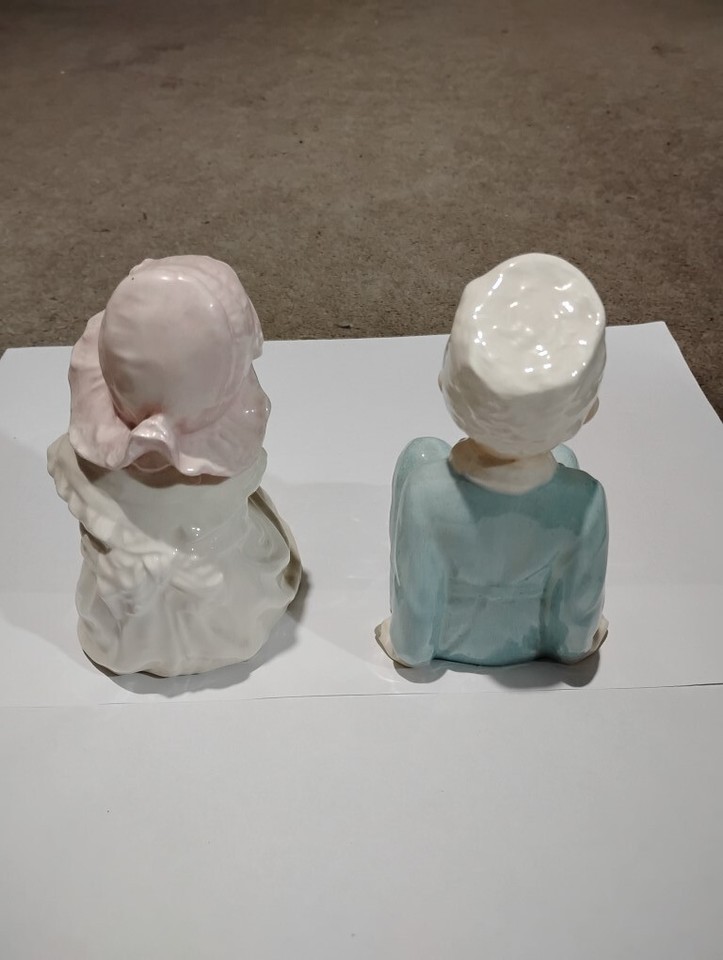 Set Antique Gebruder Heubach Germany Dutch Girl & Boy Porcelain ...