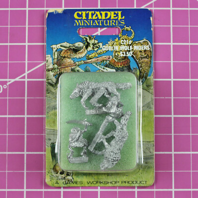 Warhammer Goblin Wolf Riders NIB Metal, Rare OOP Classic Citadel Gobbos ...