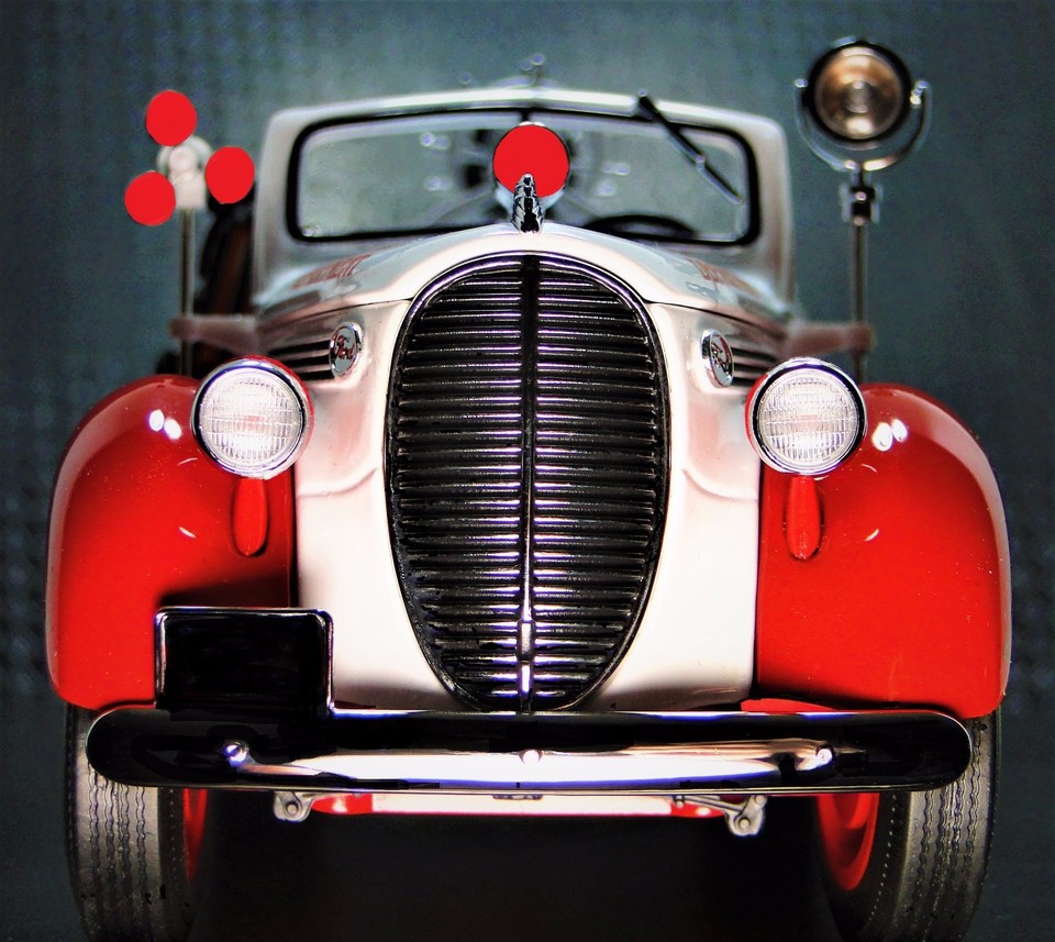 Ford Fire Engine Truck Pumper Pickup Red Vintage Classic Antique Metal ...