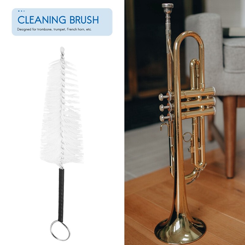 2pcs Universal Mouthpiece Cleaning Brush Nylon for Trombone Trumpet ...