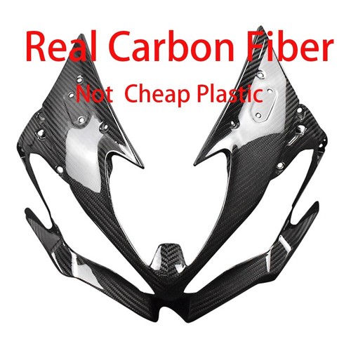 2019-2022 2023 ZX6R Carbon Fiber Front Headlight Fairing Cowl , Head ...