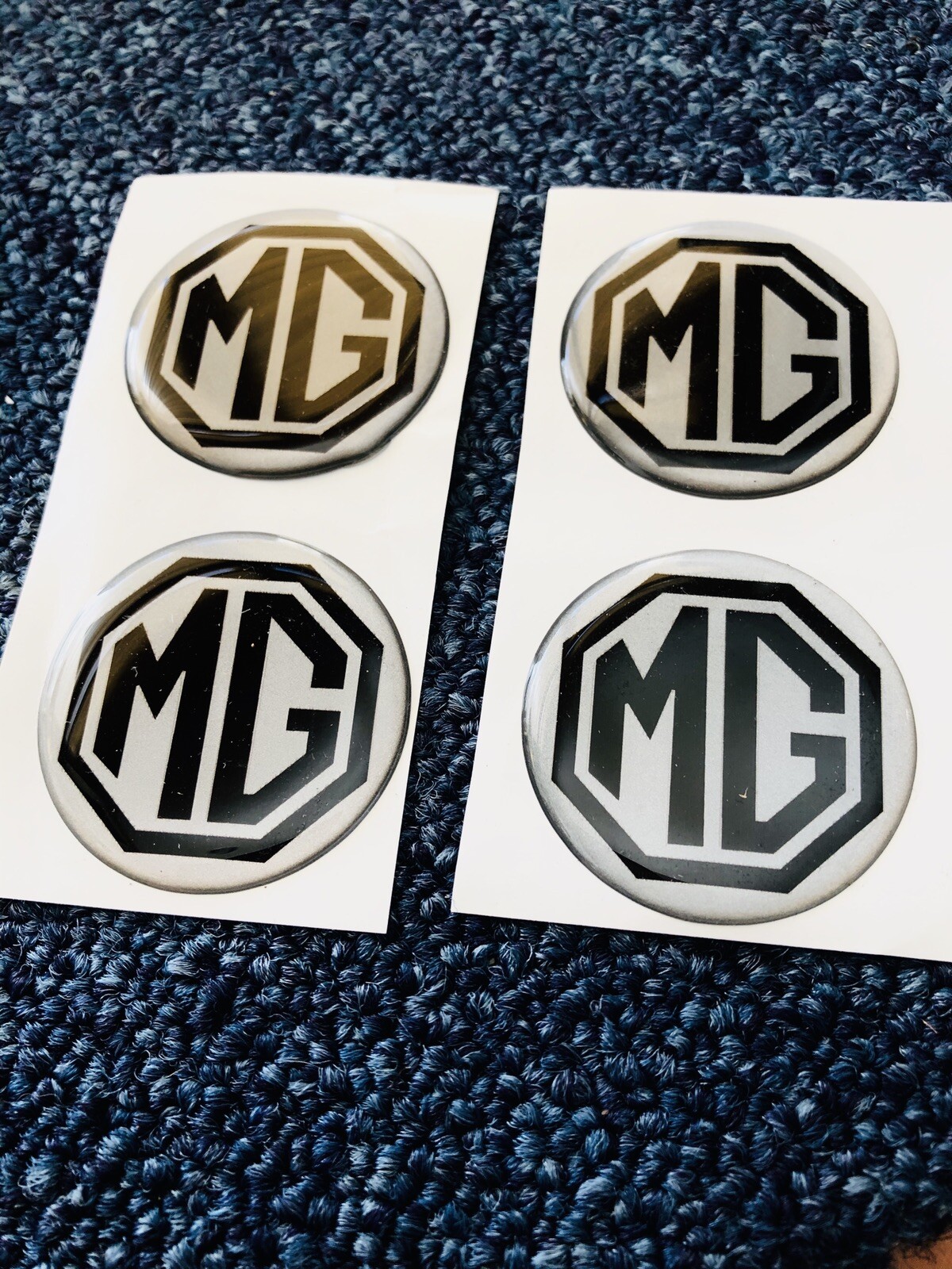 Mg quality resin badges 40mm Silver/ Black minilite Mgb gt BD8-D2-G | eBay