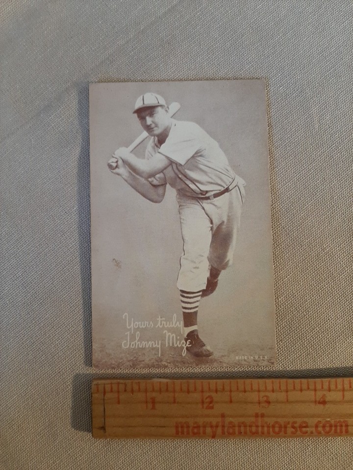 Vintage Exhibit Baseball Card Johnny Mize St Louis Cardinals HOF The ...