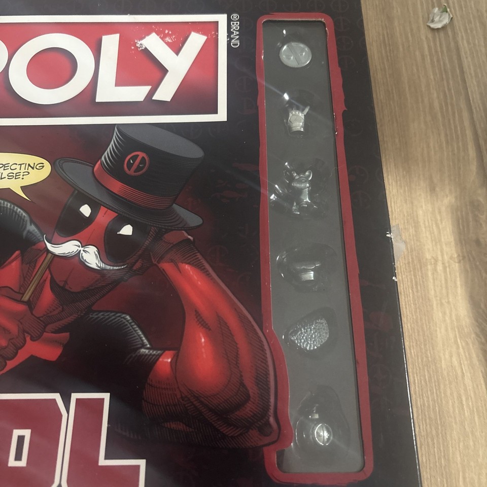 Monopoly Marvel Deadpool Edition Hasbro Complete - Never Played ...