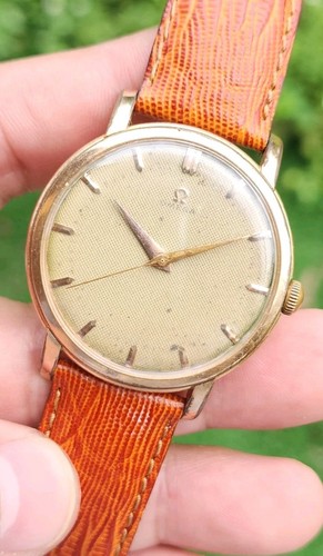 Vintage 1950 OMEGA Cal. 283 Oversize 38mm Jumbo Honeycomb Dial Men's ...