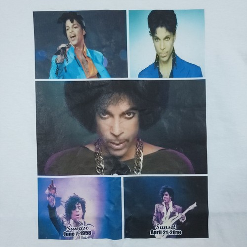 Prince Pop Musician Single-Sided Sunrise-Sunset Graphic T-Shirt Size ...