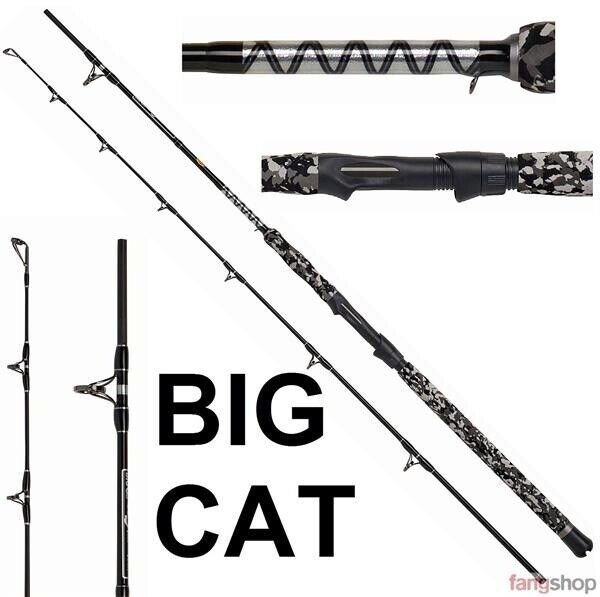 WFT BIG CAT VERTICAL SPIN Angelrute 2tlg 1,80m 50-210g Wels Waller ...
