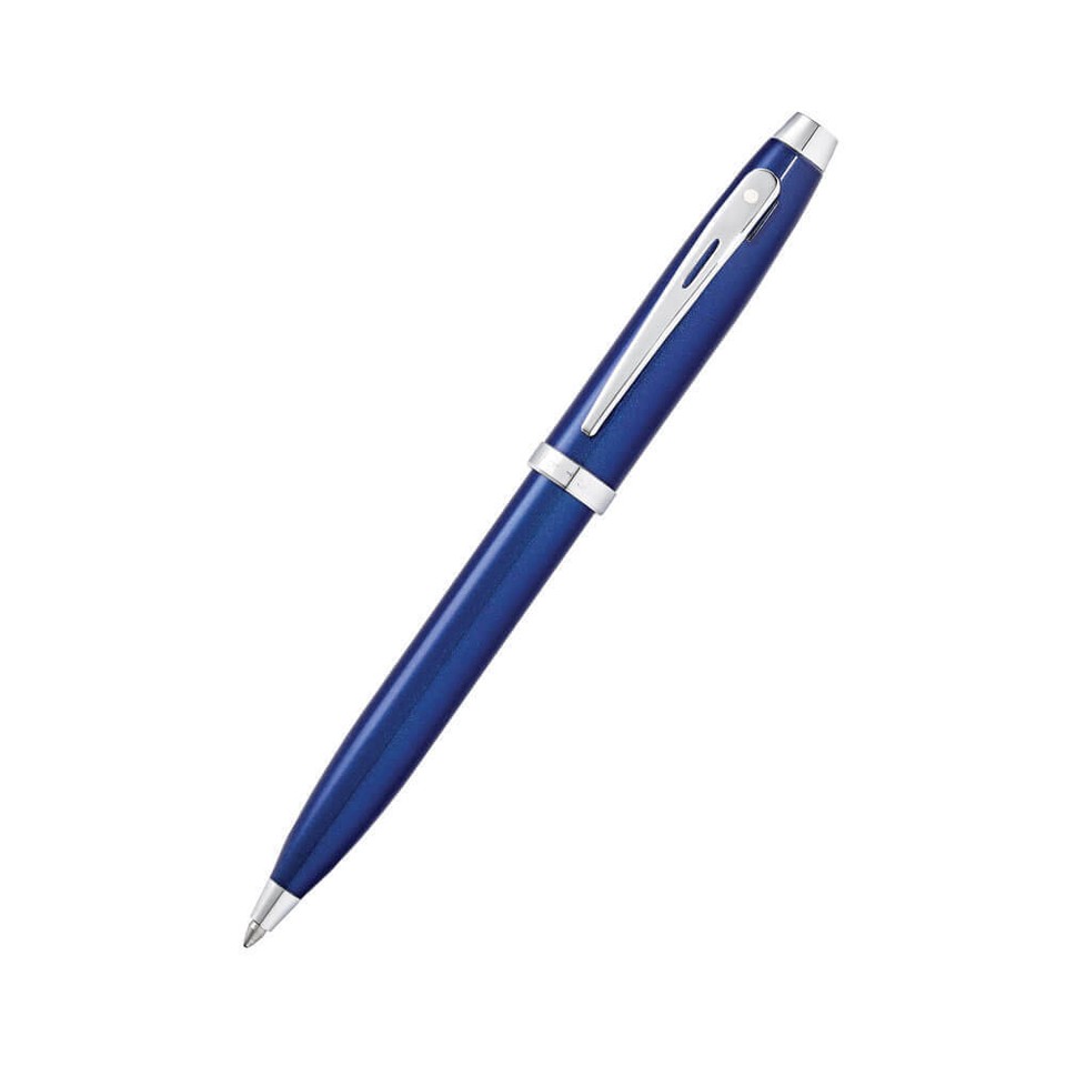 Sheaffer 100 Glossy Blue Lacquer/Chrome Plated SS Pen In Self-Serve ...