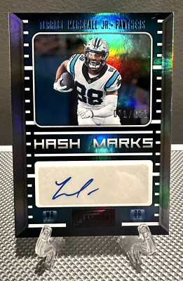 2022 Playbook TERRACE MARSHALL Auto #/199 Autograph Hash Marks🔥LSU ...